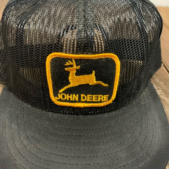 John Deere | Accessories | John Deere Black Cap With Gold Logo | Poshmark